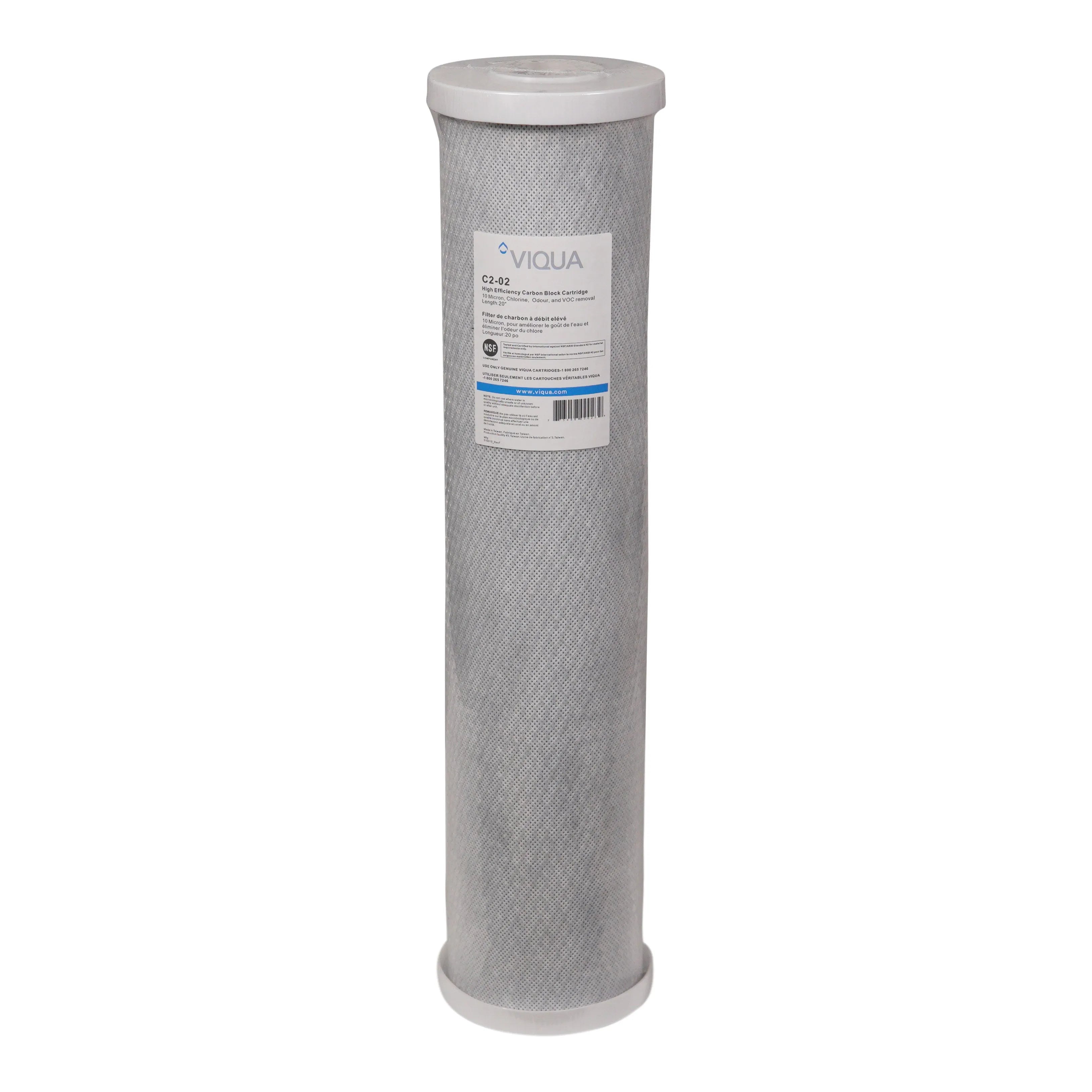 Viqua 20" BB Modified 10M Carbon Block Water Filter C2-02 | Water ...